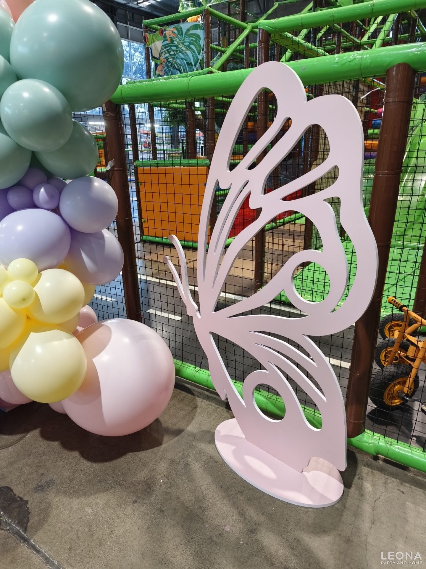 Pink Butterfly Backdrop - Leona Party and Home